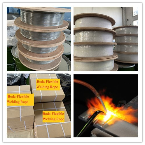 Dia4mm Flexible Welding Wire Rope With Cast Tungsten Carbide And Nickel ...